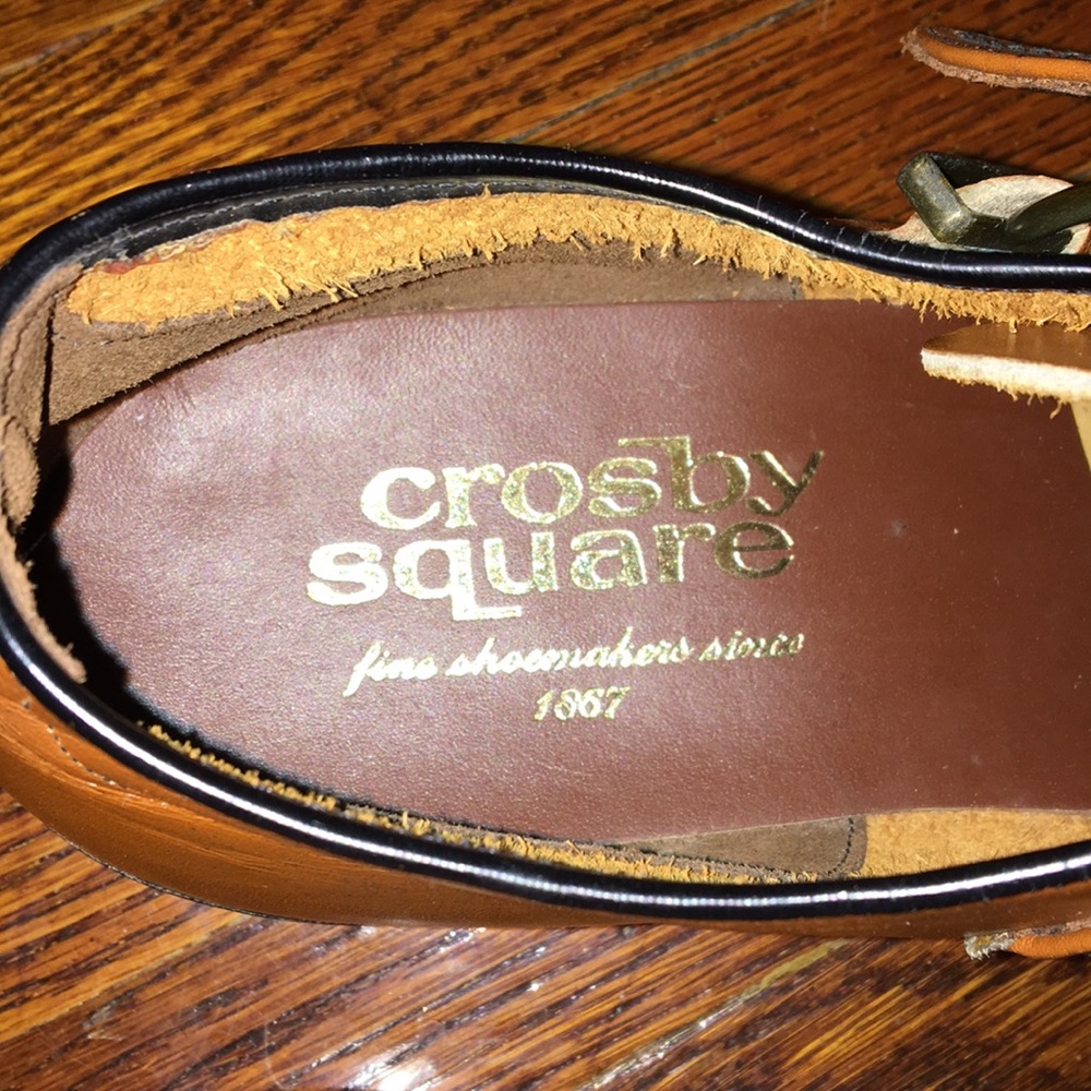 Crosby Square Leather Shoes Square Toed Size 10 - Gem